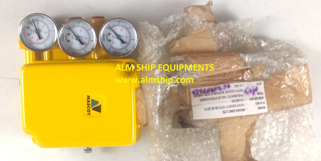 Mascot Pneumatic Valve Positioner with Gague Suitable for Linear | ALM